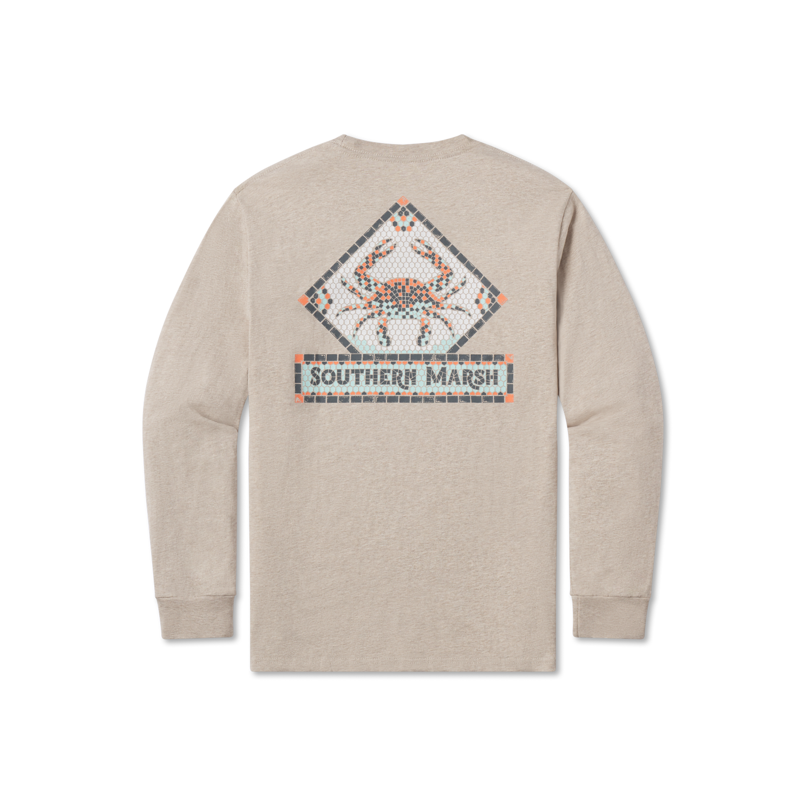 Youth Mosaic Crab Tee | Long Sleeve – Southern Marsh Collection