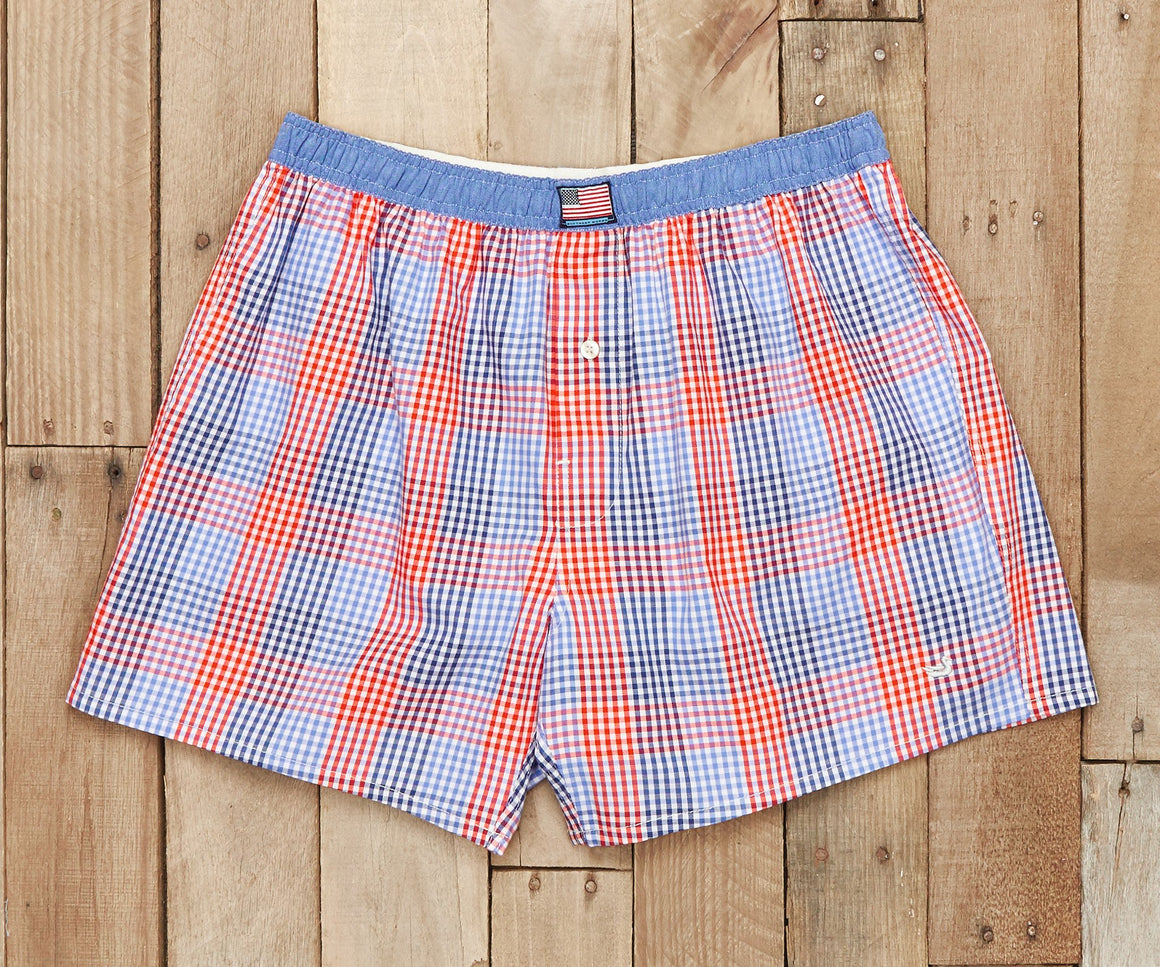 Men's Boxer Shorts | Hanover Gingham – Southern Marsh Collection