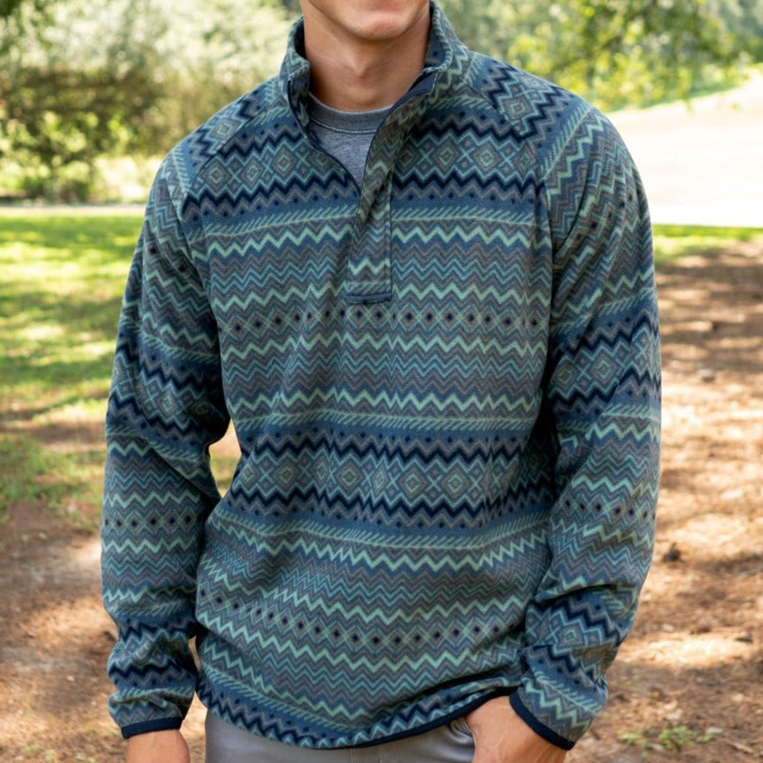 Marrakesh Stripe Pullover | Fleece – Southern Marsh Collection