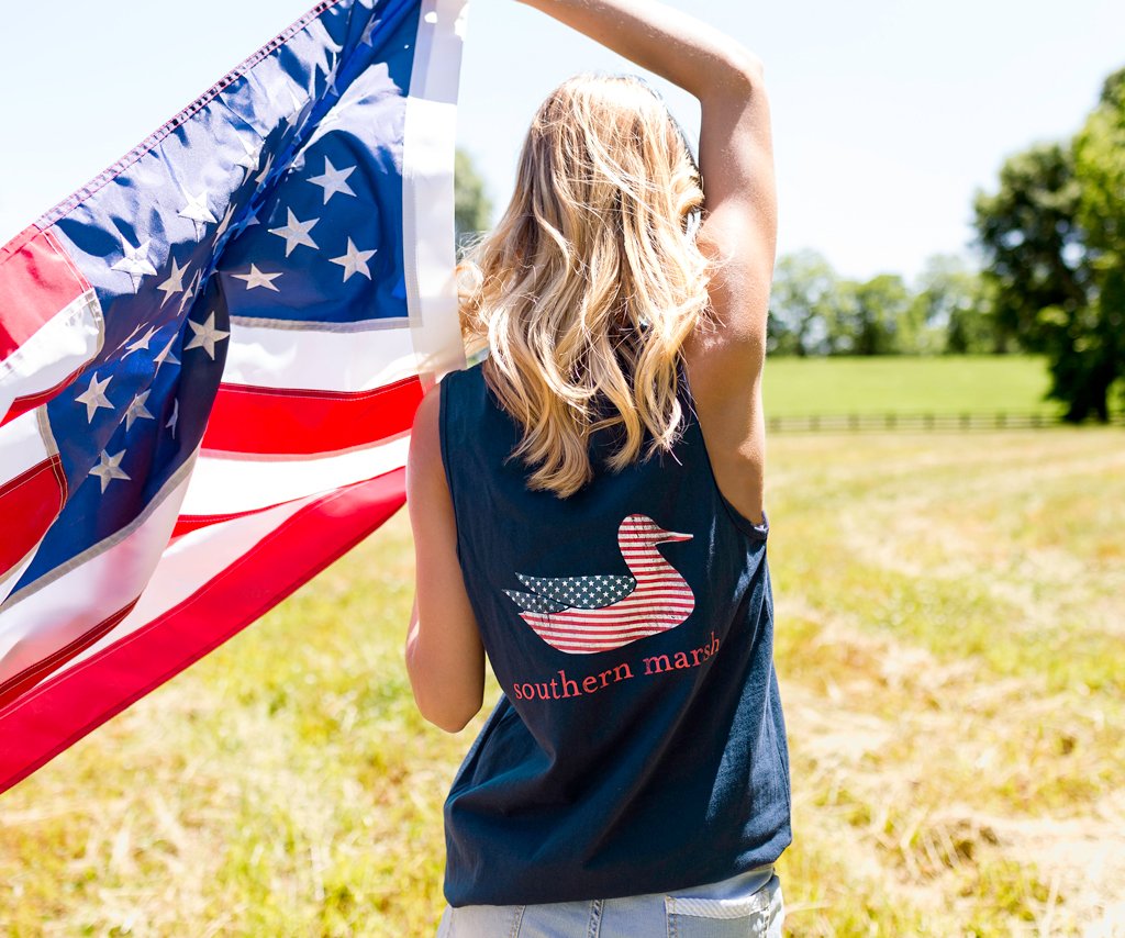 Authentic Flag Tank Top – Southern Marsh Collection